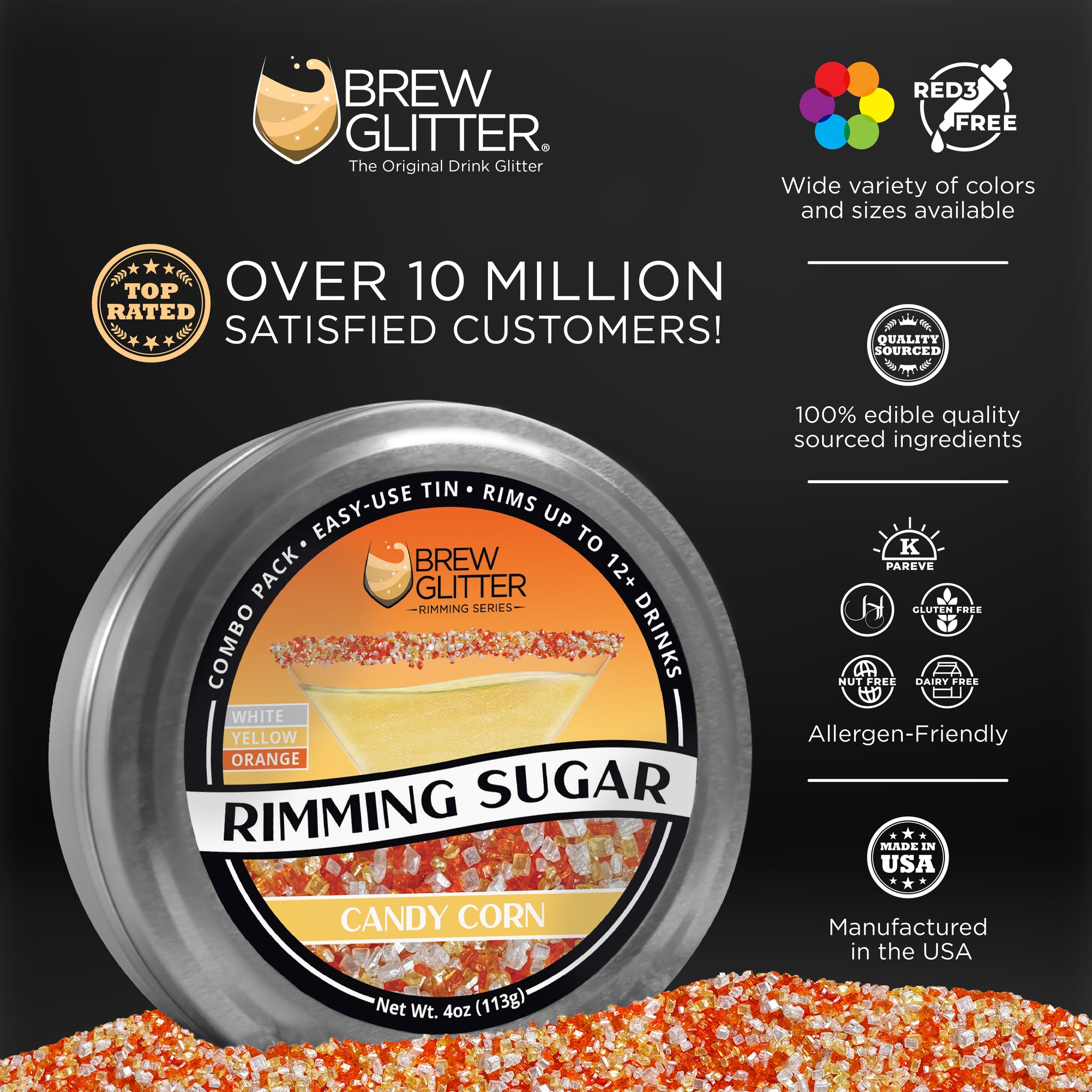 Buy Cocktail Rimming Sugar - SAVE $5.01 on Rim Sugars - Brewglitter ...