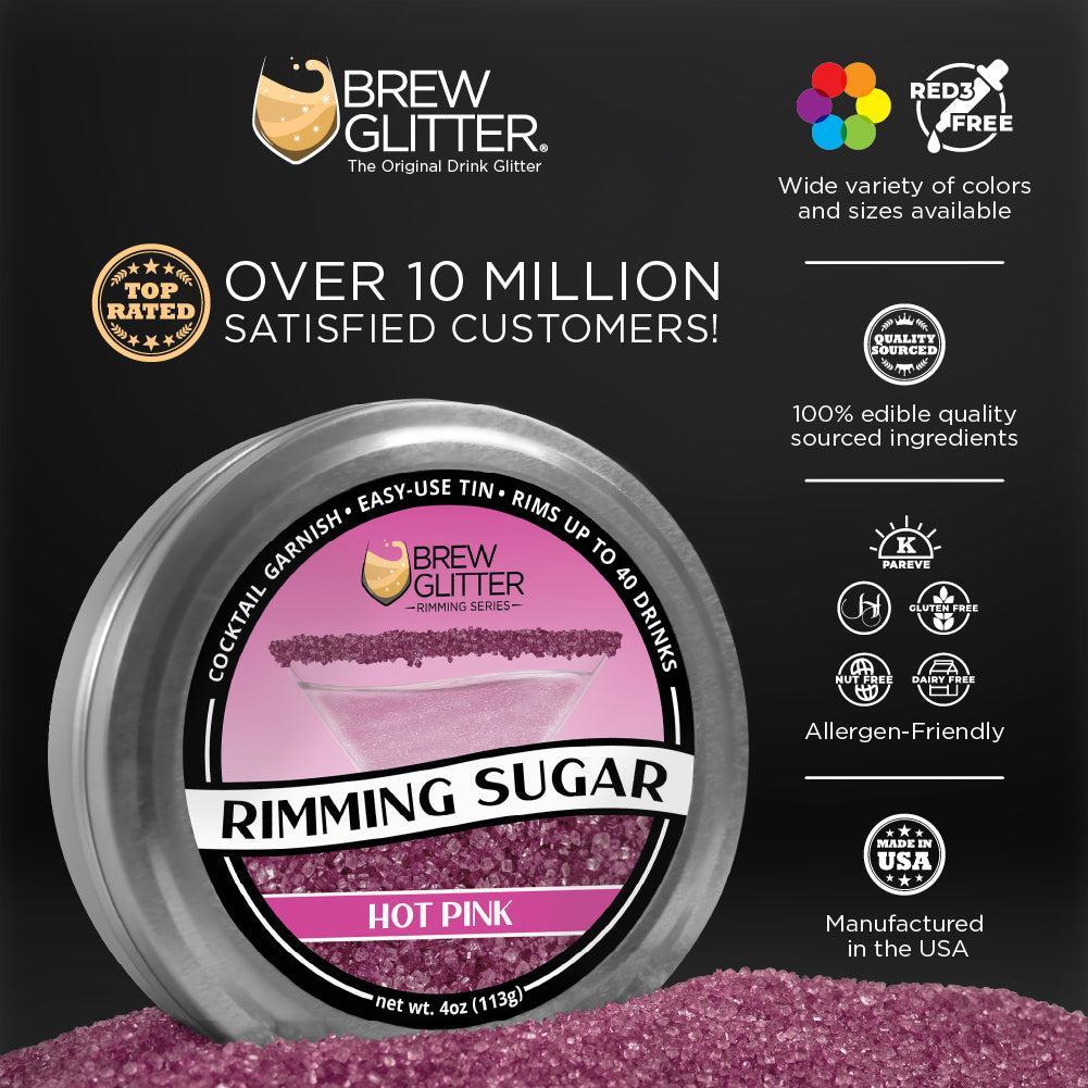 Hot Pink Cocktail Sugar — Brew Glitter®
