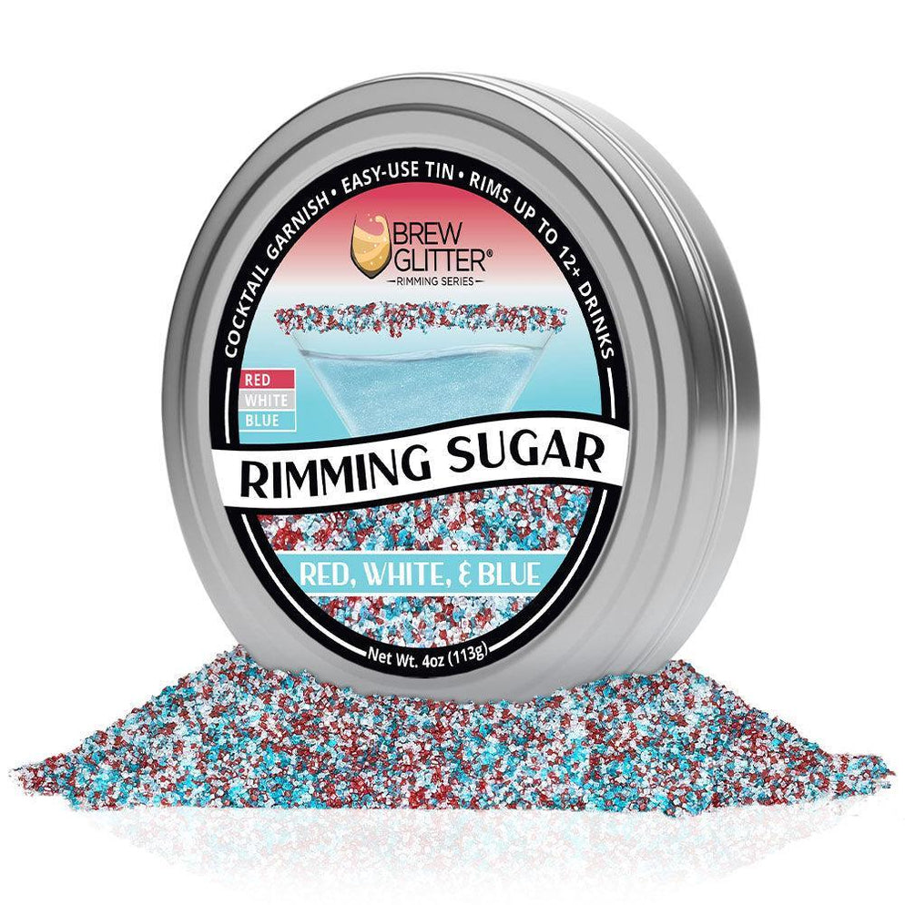 Shop Red White And Blue Rimming Sugar Brew Glitter — Brew Glitter®