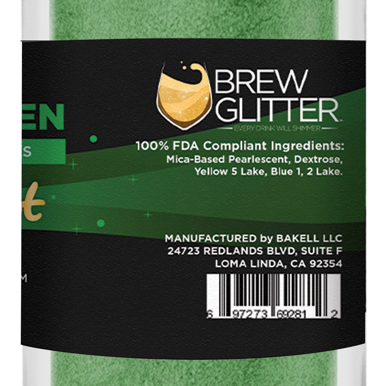 Classic Green Brew Dust | 100% Edible & Kosher | Brewglitter.com — Brew ...