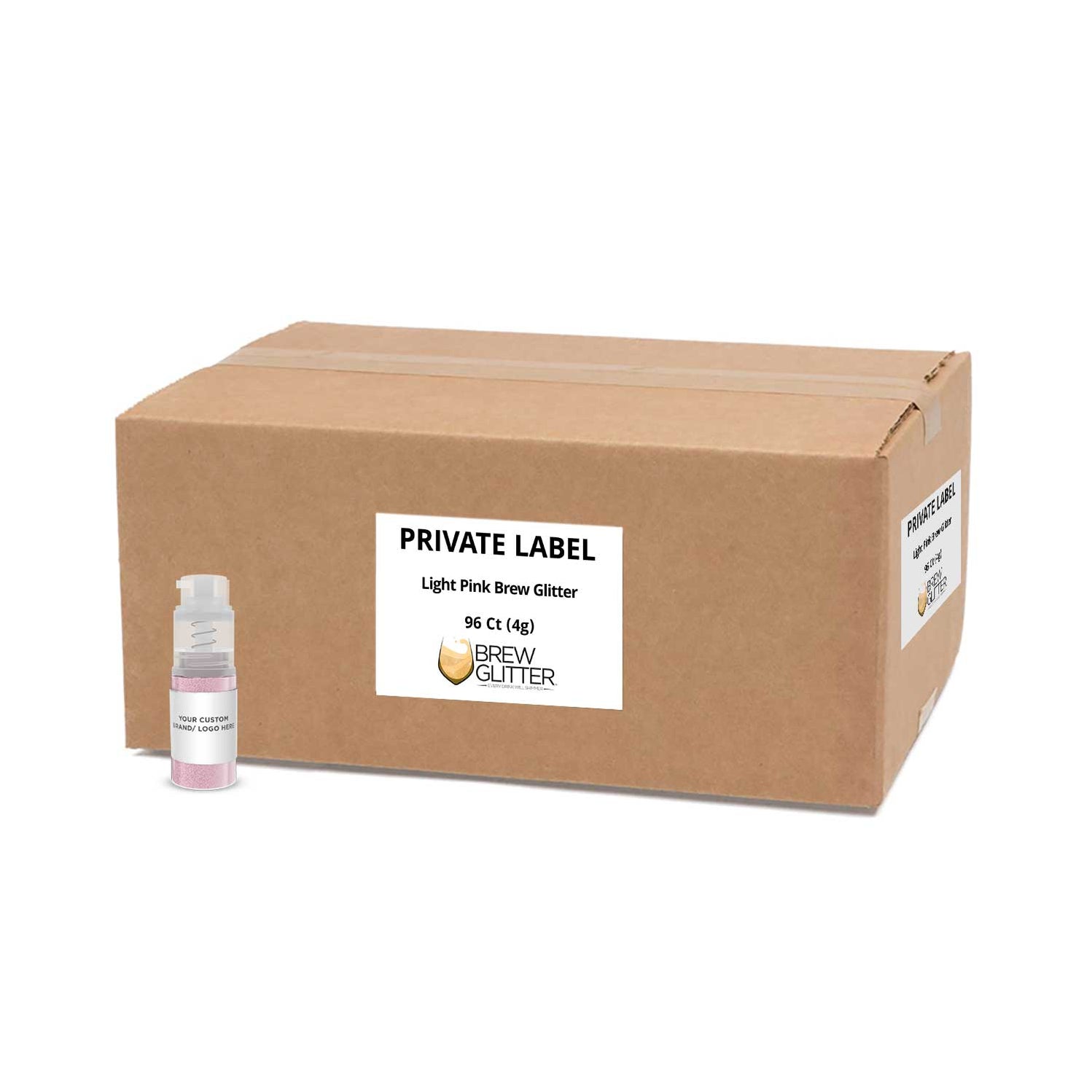 Pink Brew Glitter Mini Pumps | Your Brand Your Logo Private Label ...
