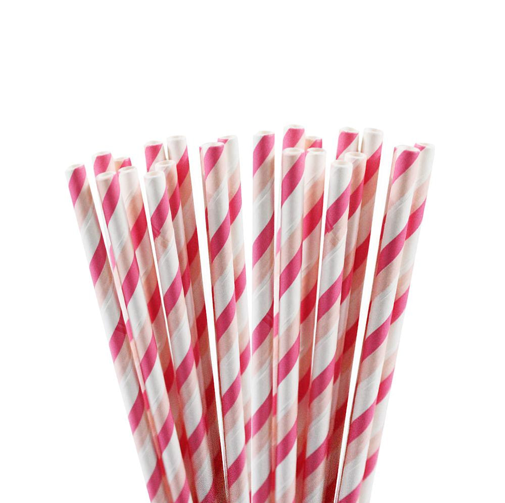 Pink & White Candy Cane Stripe Stirring Straws — Brew Glitter®