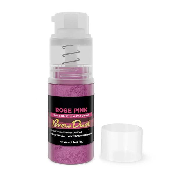 Buy Rose Pink Edible Brew Dust | Mini Spray Pump | $$9.98 USD | BrewGlitter
