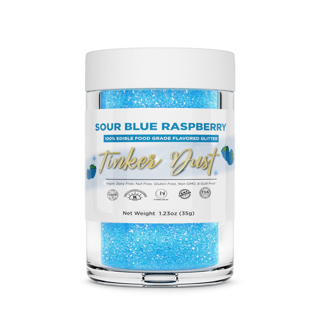Buy Tinker Dust Sour Blue Raspberry Powder Candy Topping - Brew Glitter ...
