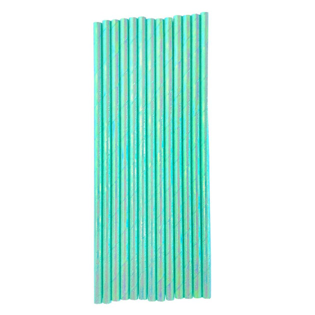 Buy Teal Iridescent Stirring Straws | $$5.98 USD | BrewGlitter