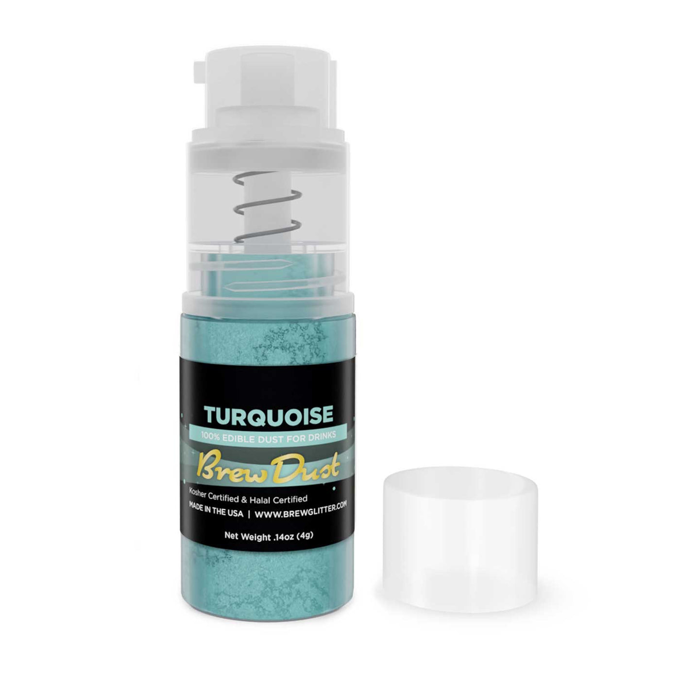 Turquoise Edible Brew Dust | 4 Gram Pump-Brew Glitter®