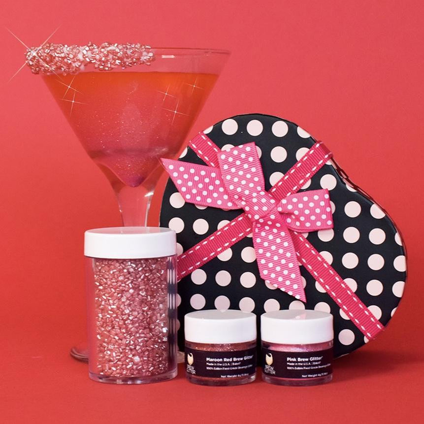 Valentine's Day Collection Brew Glitter + Red Pearl Sugar Sand Cocktail ...